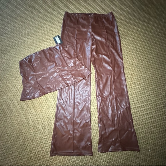 PrettyLittleThing | Tops | Brand New Plt Leather Set | Poshmark